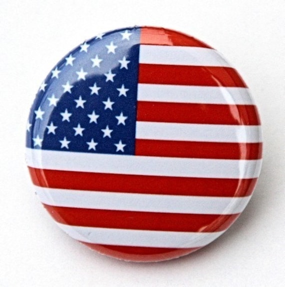 American Flag Button