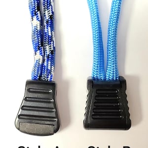 Set of 3, 5 or 10 Paracord Basic Zipper Pulls - Cord With Reflective ...