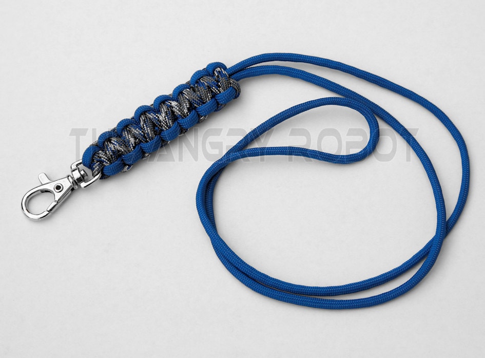 Paracord Neck Lanyard - Over 200 Colors to Choose From - for ID Keys ...