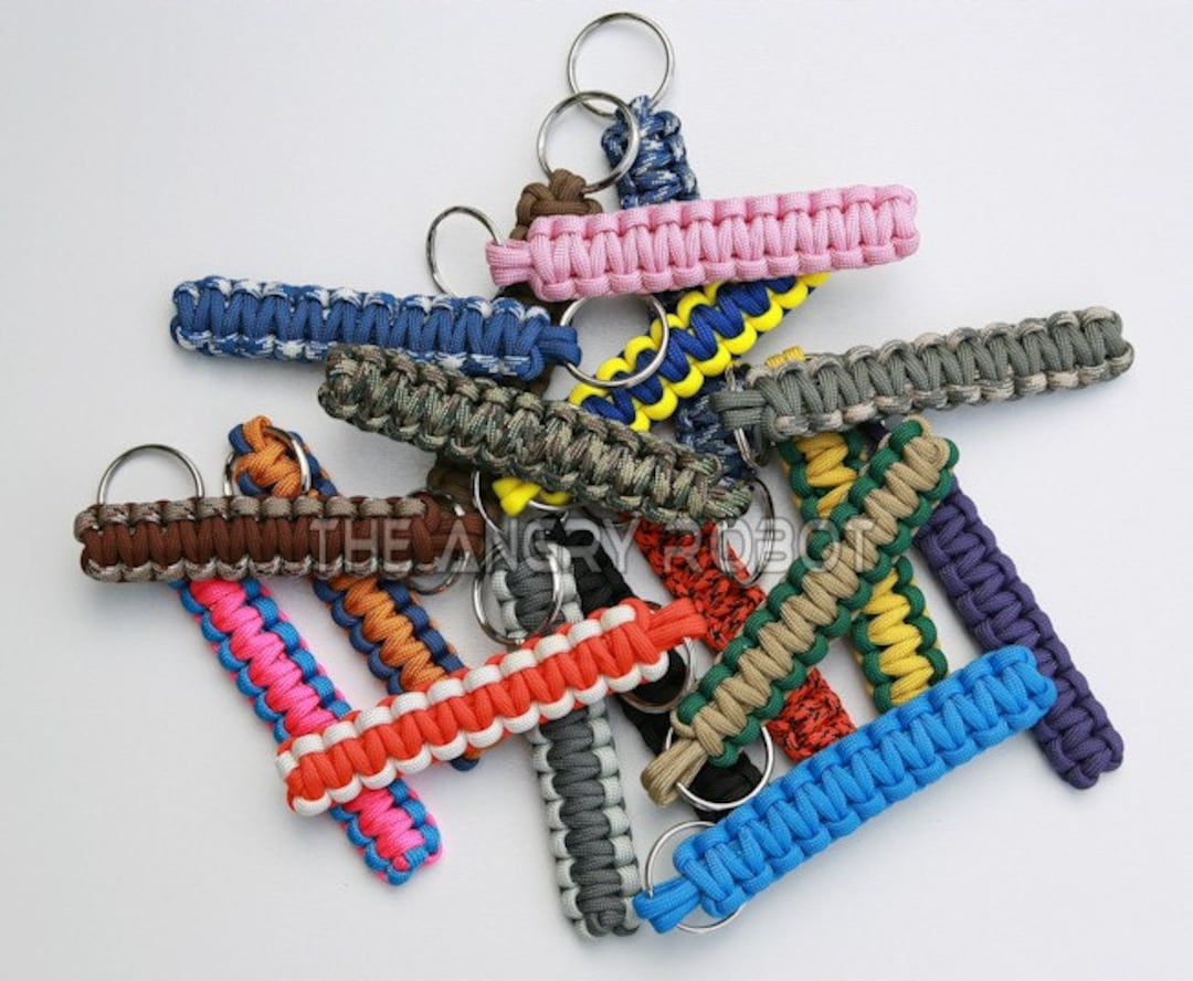 Paracord Key Fob Keychain - You Choose the Colors - Over 200 Colors - Etsy