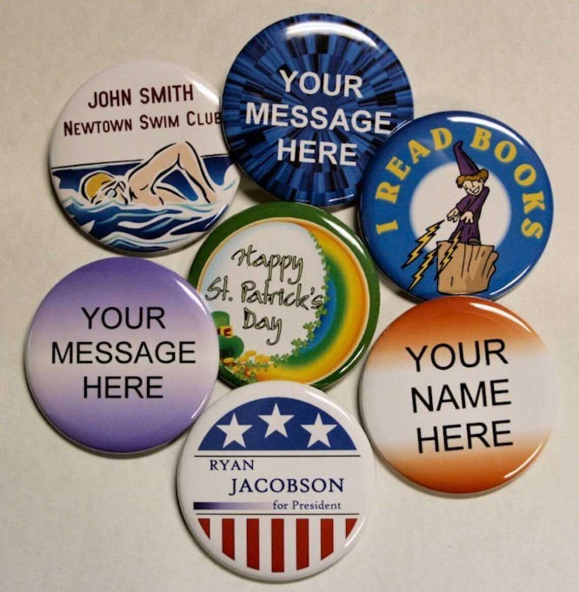 50 Custom Professionally Made 3 Inch Pinback Buttons - Etsy