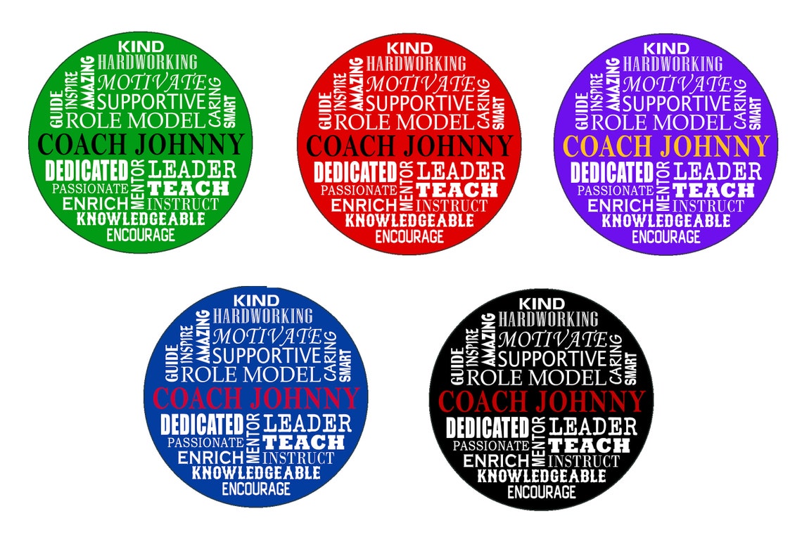 COACH Christmas Ornament - Personalized Gift - C43 Soccer Baseball ...