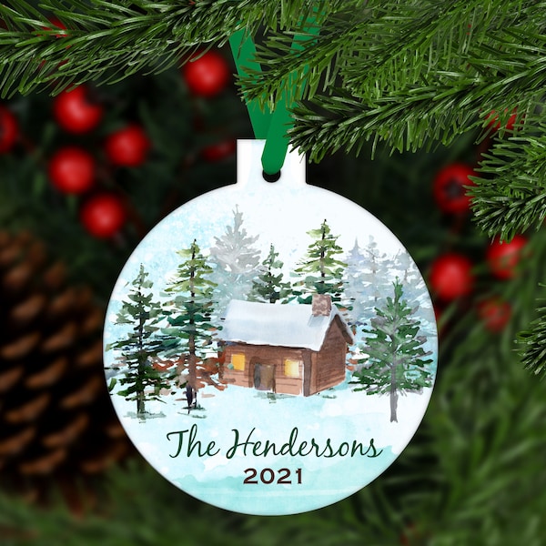 Cabin Ornament - Etsy