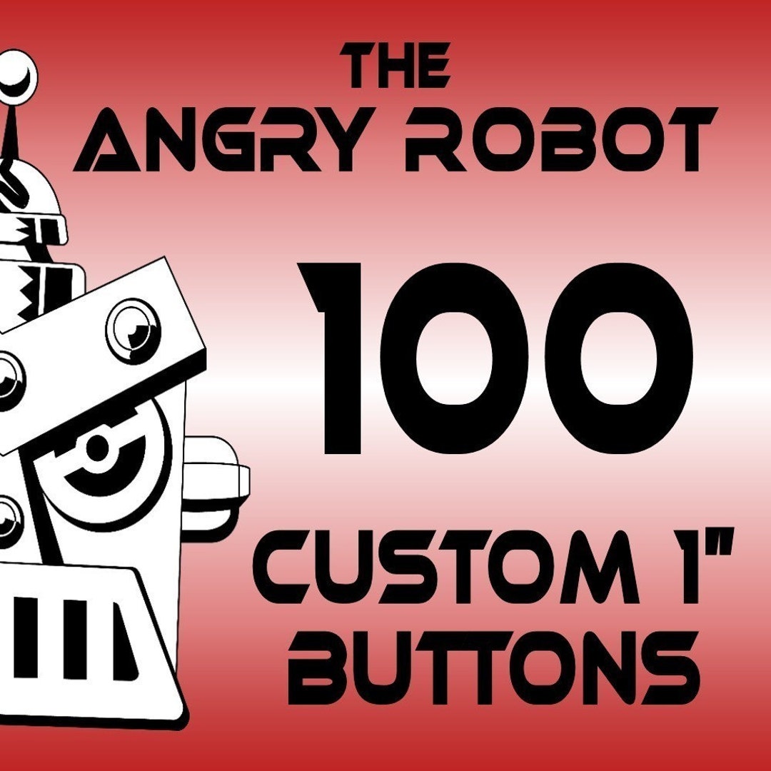 100 Custom Professionally Made 1 Inch Pinback Buttons - Etsy