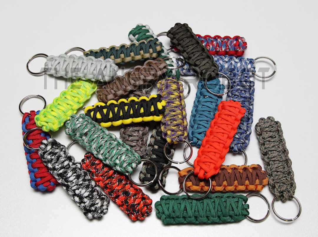 King Cobra Paracord Key Fob Keychain - You Choose the Colors - Over 200 ...
