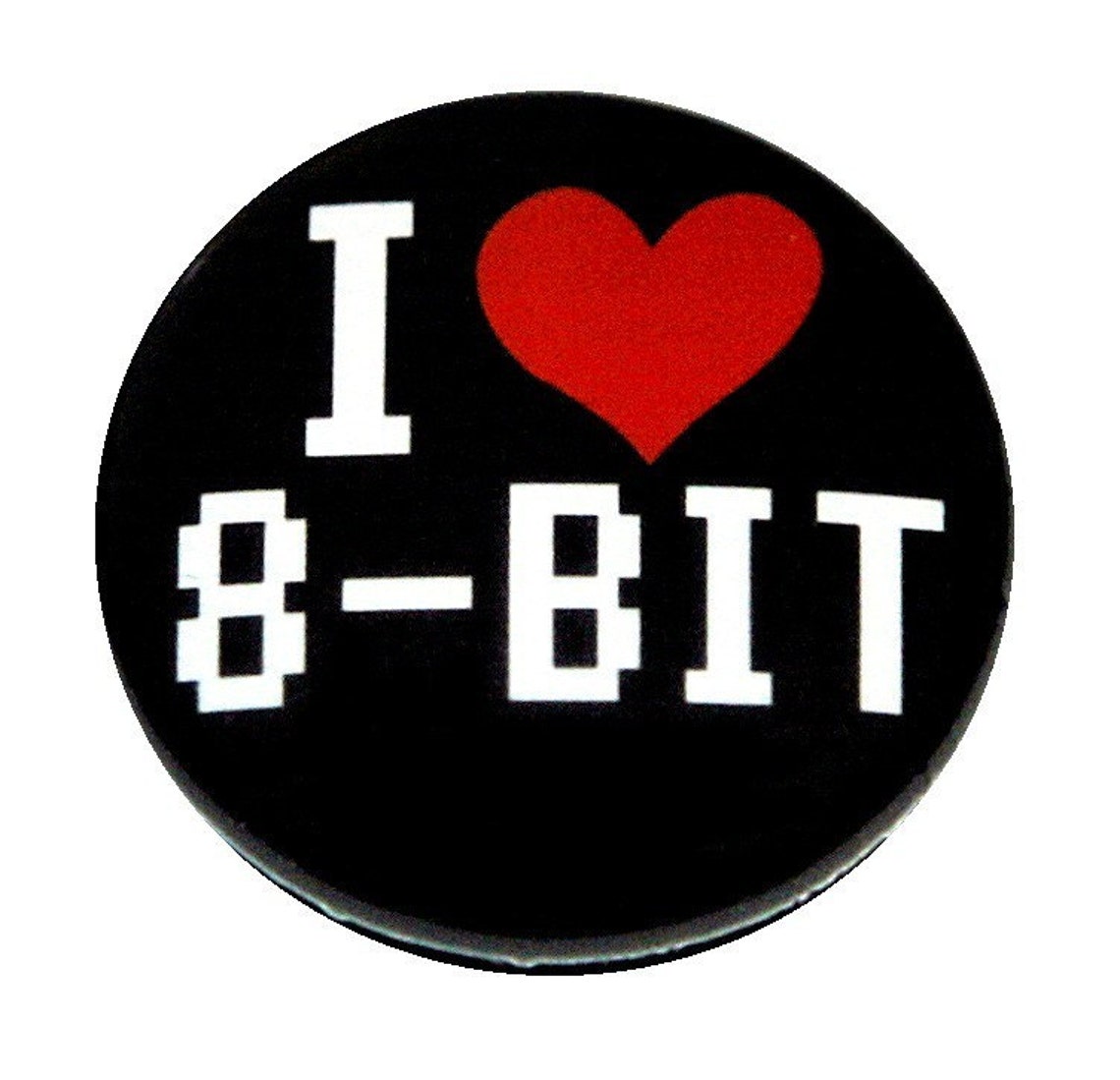 I Love 8 Bit Button Pinback Badge 1 Inch - Etsy