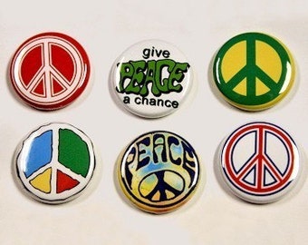 Peace Sign Peace Symbol Peace Emblem Peace Logo 2 1/4 Inch - Etsy