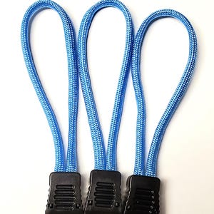 Set of 3, 5 or 10 Basic Paracord Zipper Pulls - Over 200 Different ...
