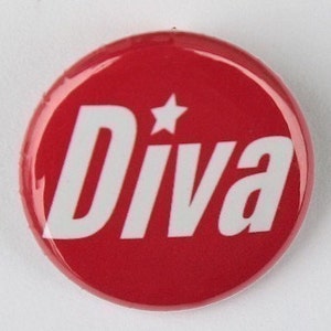 Diva Button Pinback Badge 1 Inch - Etsy