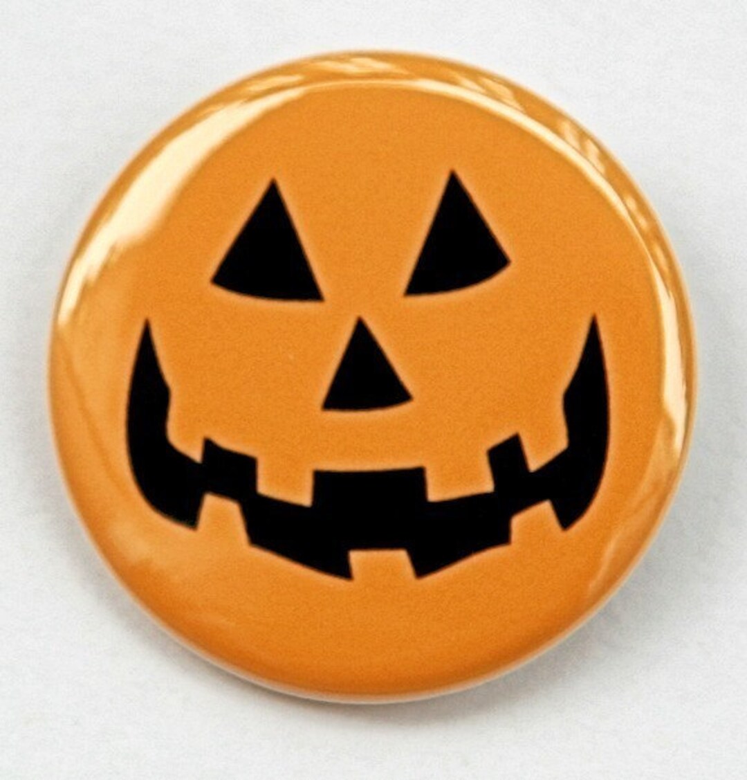 Jack O Lantern - Button Pinback Badge 1 1/2 Inch 1.5 - Flatback, Magnet ...