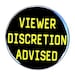 Viewer Discretion Advised Button Pinback Badge 1 1/2 Inch - Etsy