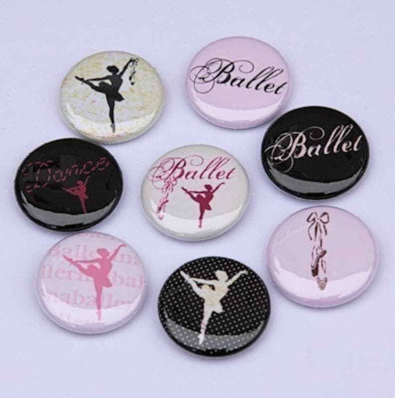 Ballet Buttons Set of 8 Pinbacks Badges 1 Inch - Etsy
