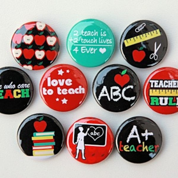 Teacher Buttons - Etsy