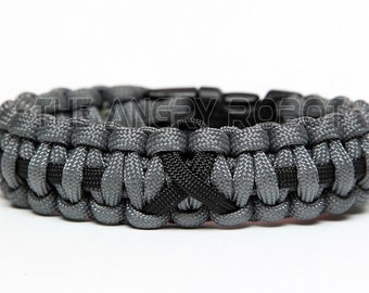 Thin Grey Line Ribbon | Etsy