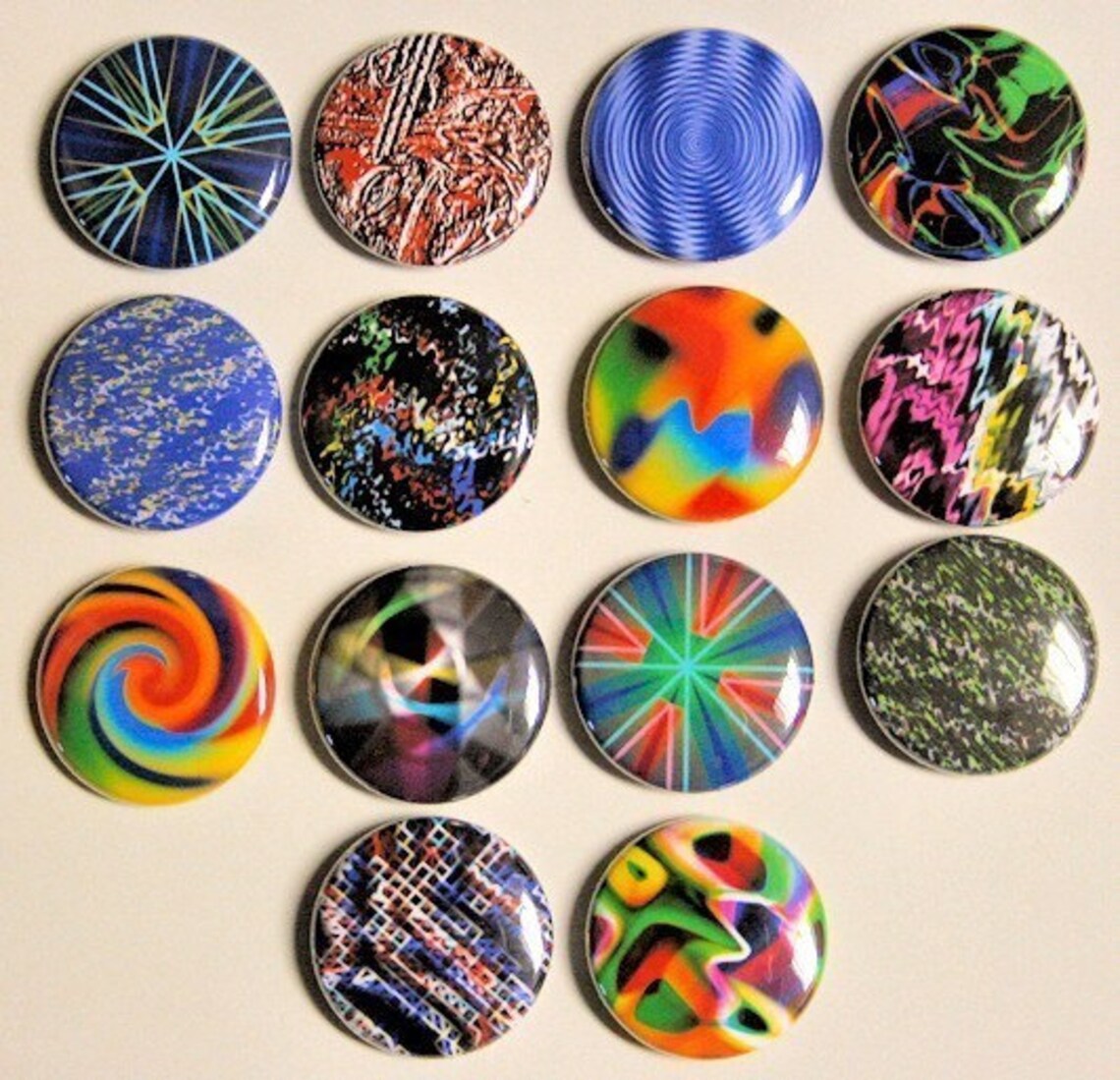 Abstracts Set of 14 Buttons Pinbacks Badges 1 Inch - Etsy