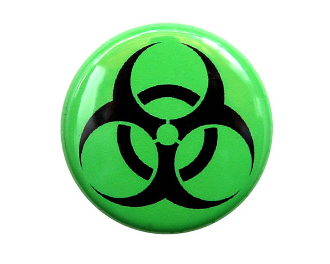 Biohazard Symbol - Pinback Button Badge 1 Inch 1" - Magnet Keychain ...