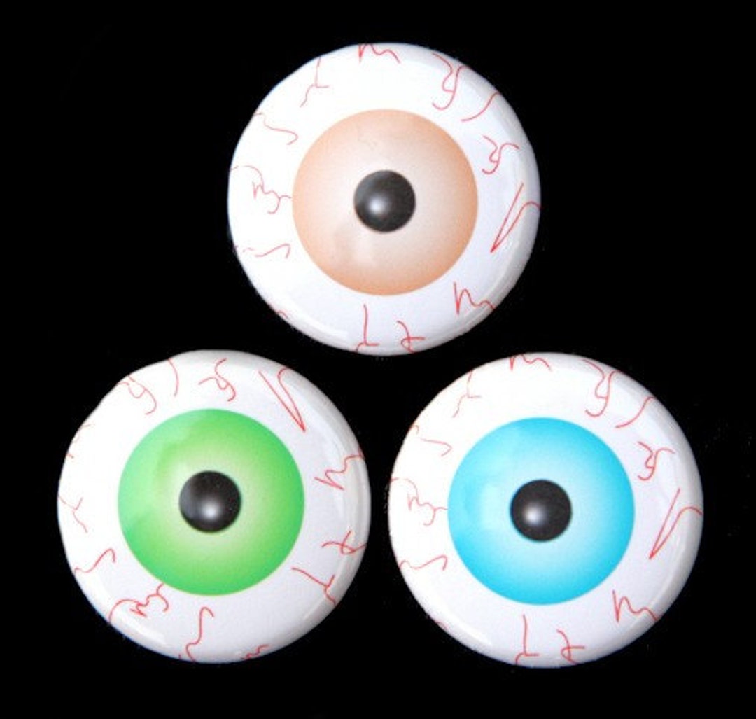 Weird Eyeballs Set of 3 Buttons Pinbacks Badges 1 Inch - Etsy