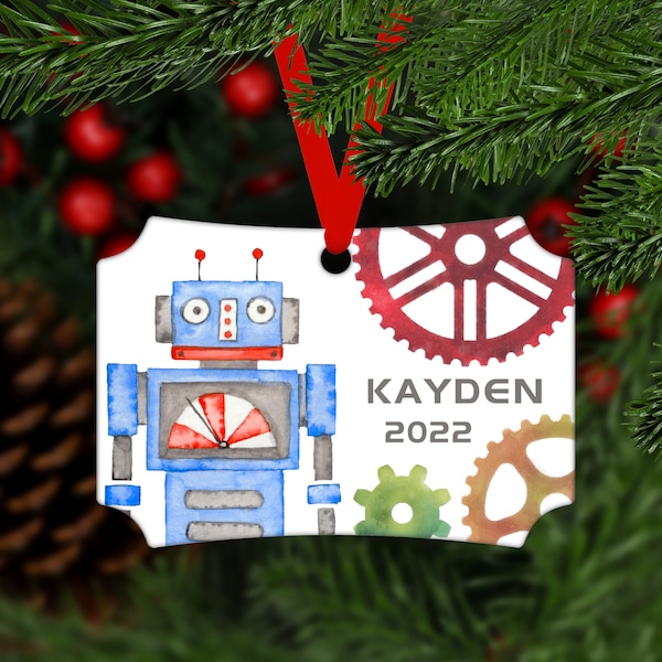 Robot Ornament - Etsy