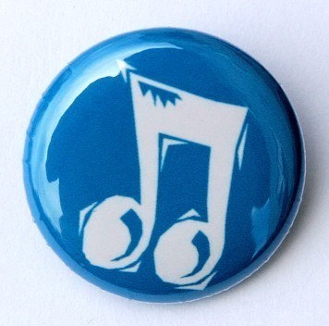 Musical Note - Button Pinback Badge 1 Inch - Etsy
