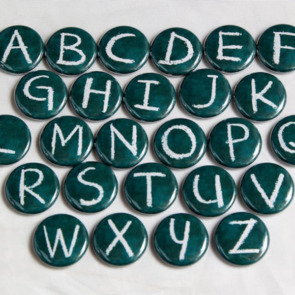 Alphabet Buttons - Etsy