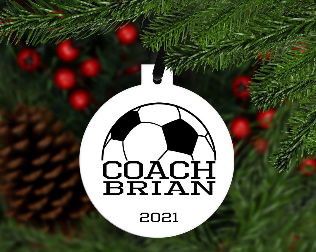 Soccer COACH Christmas Ornament - Personalized - Coach Gift Keepsake ...