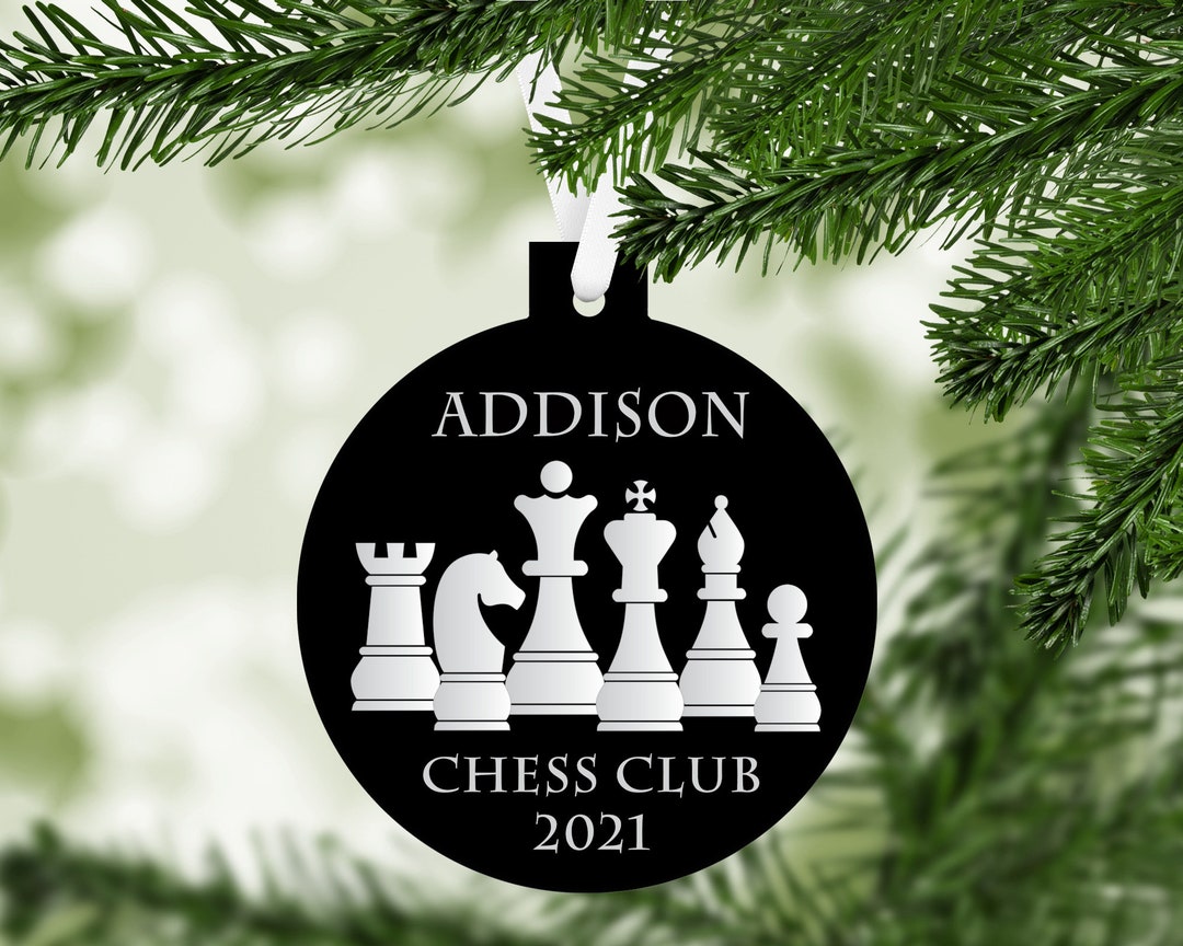Chess Club Christmas Ornament - Customized - Personalized Keepsake ...