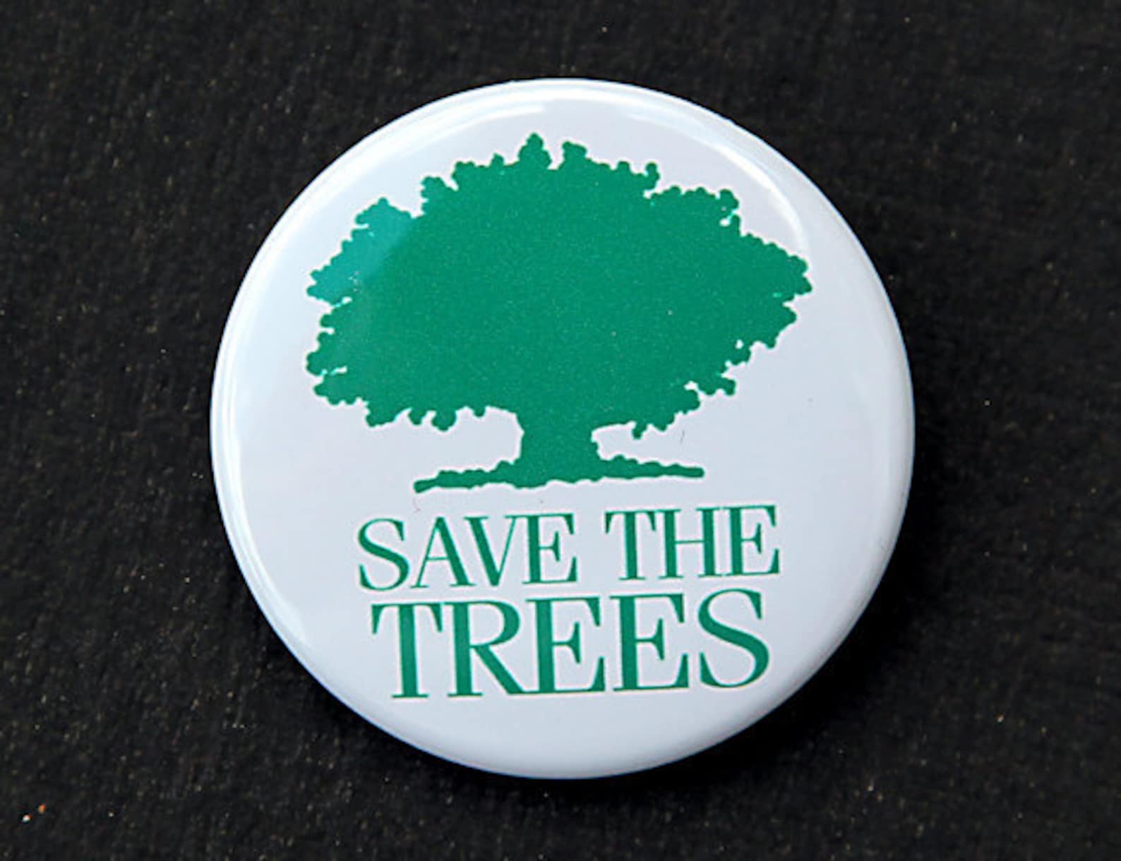 Save the Trees - Button Pinback Badge 1 1/2 Inch 1.5 - Magnet Keychain ...