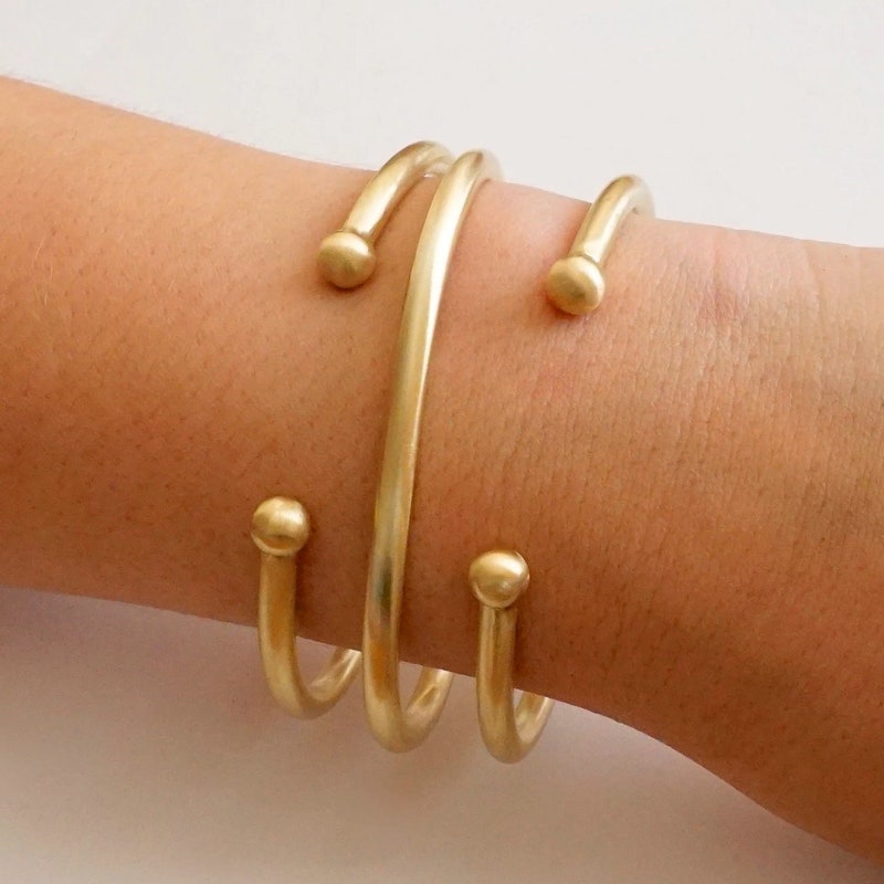 Solid Brass Bracelet - Etsy