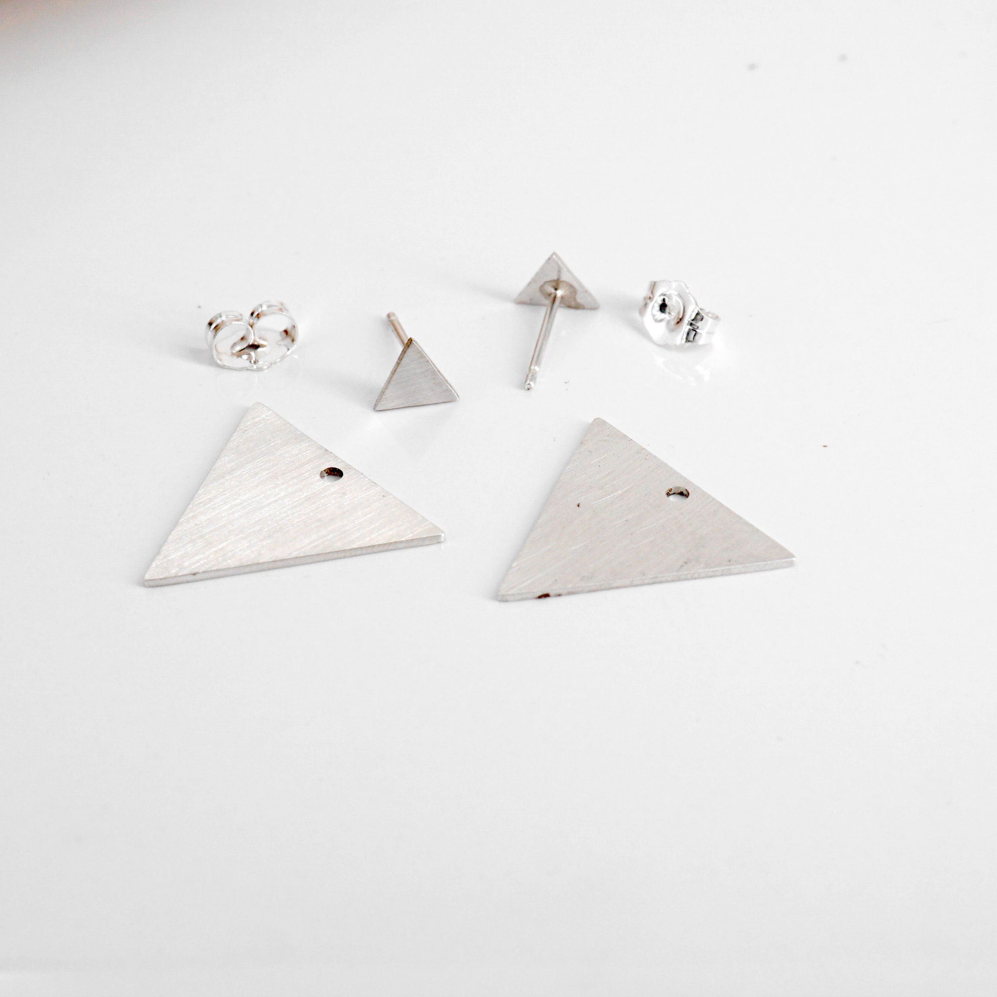 Triangle Shaped Ear Jacket Earrings Geometric Triangle Gift for Women ...