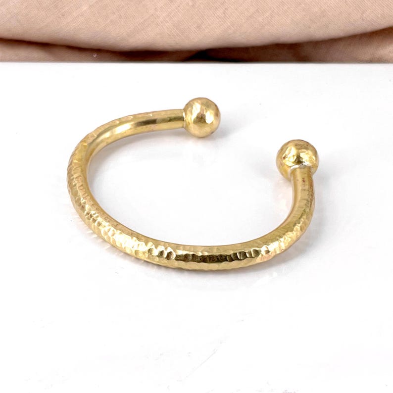 Chunky Hammered Torque Cuff for Men Adults Gift for Him and Her ...