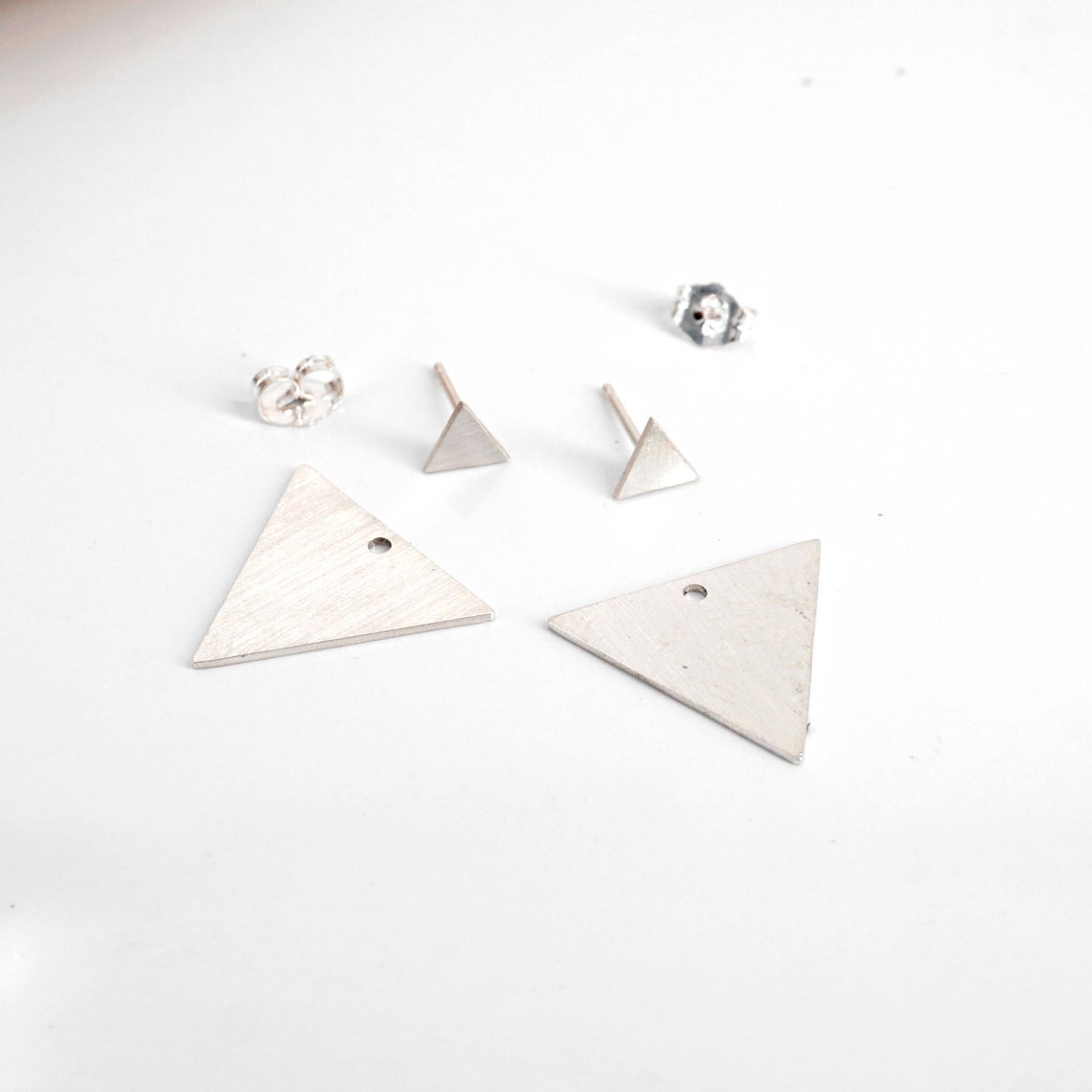 Triangle Shaped Ear Jacket Earrings Geometric Triangle Gift for Women ...