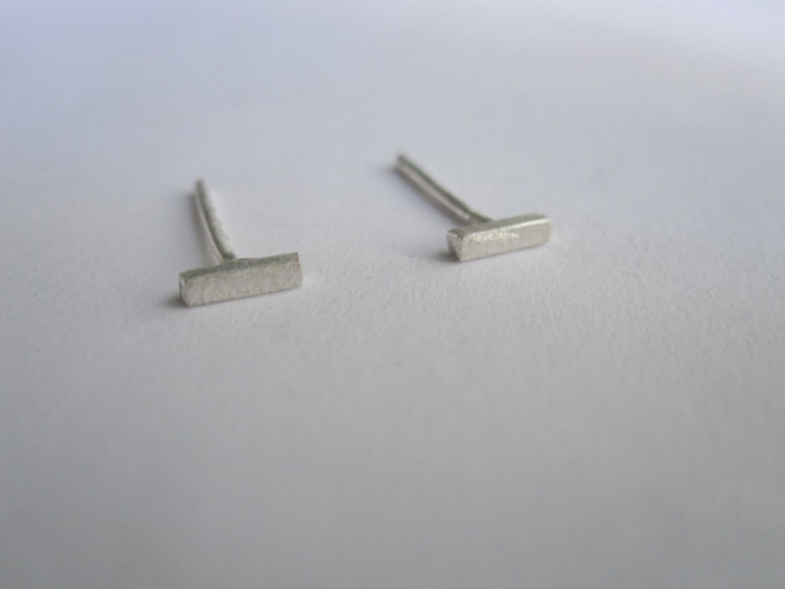 Tiny Silver Stud Earrings Teeny Tiny Skinny Sterling Silver - Etsy