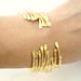 Set of Brass Stacking Bangle Adjustable Open Cuff Bracelets 0079 - Etsy