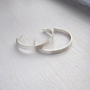 Rectangle Circle Hoop Earrings Plain Open Circle Hoop Earrings Hoop ...