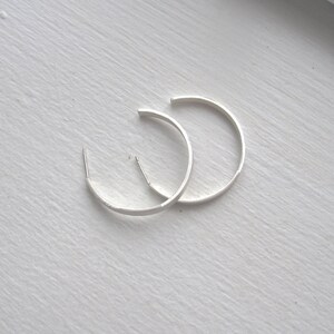 Rectangle Circle Hoop Earrings Plain Open Circle Hoop Earrings Hoop ...