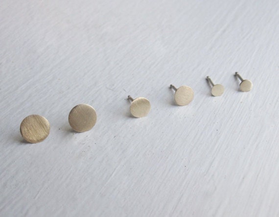 14k Solid Gold Gift Set of 3 Pairs of Round 6mm 5mm and - Etsy