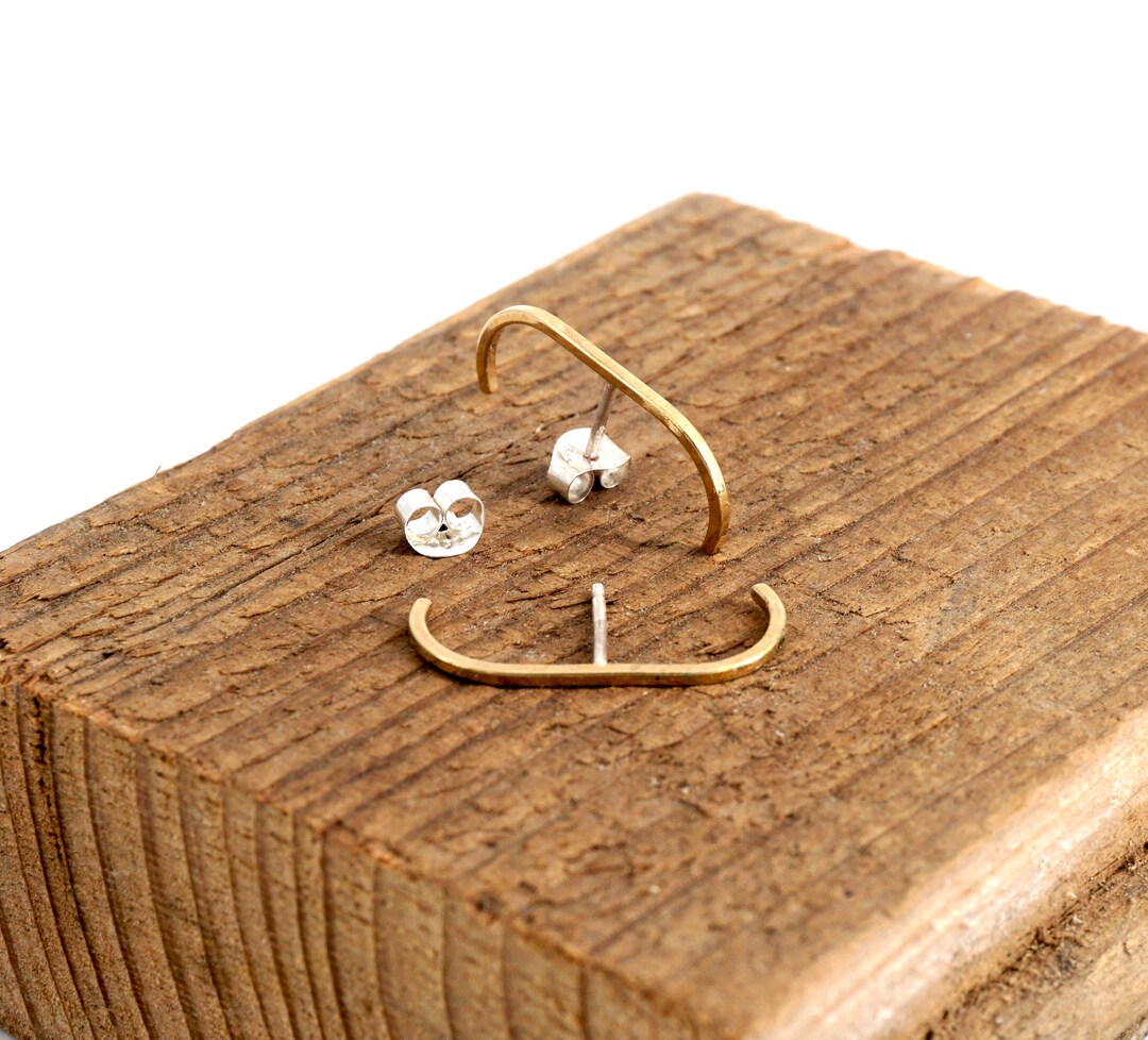 Square Double Suspension Earrings Hook Earrings Suspender Stud Simple ...