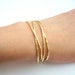 Set of Brass Stacking Bangle Adjustable Open Cuff Bracelets 0079 - Etsy