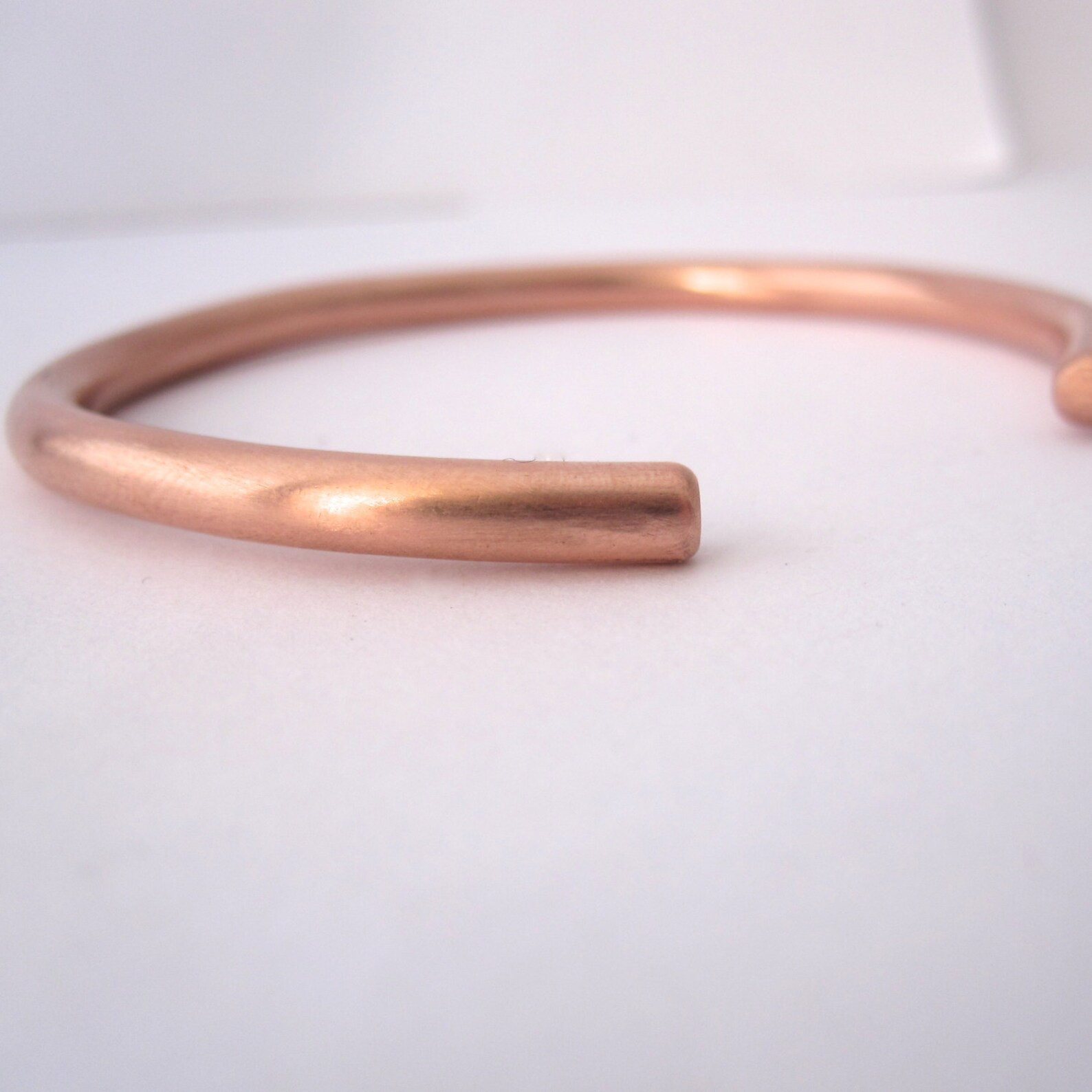 Copper Round Cuff Bracelet Hand Formed Father's Day Gift | Etsy