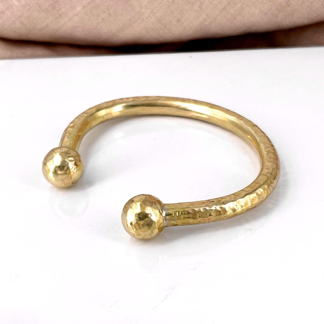 Chunky Hammered Torque Cuff for Men Adults Gift for Him and Her ...