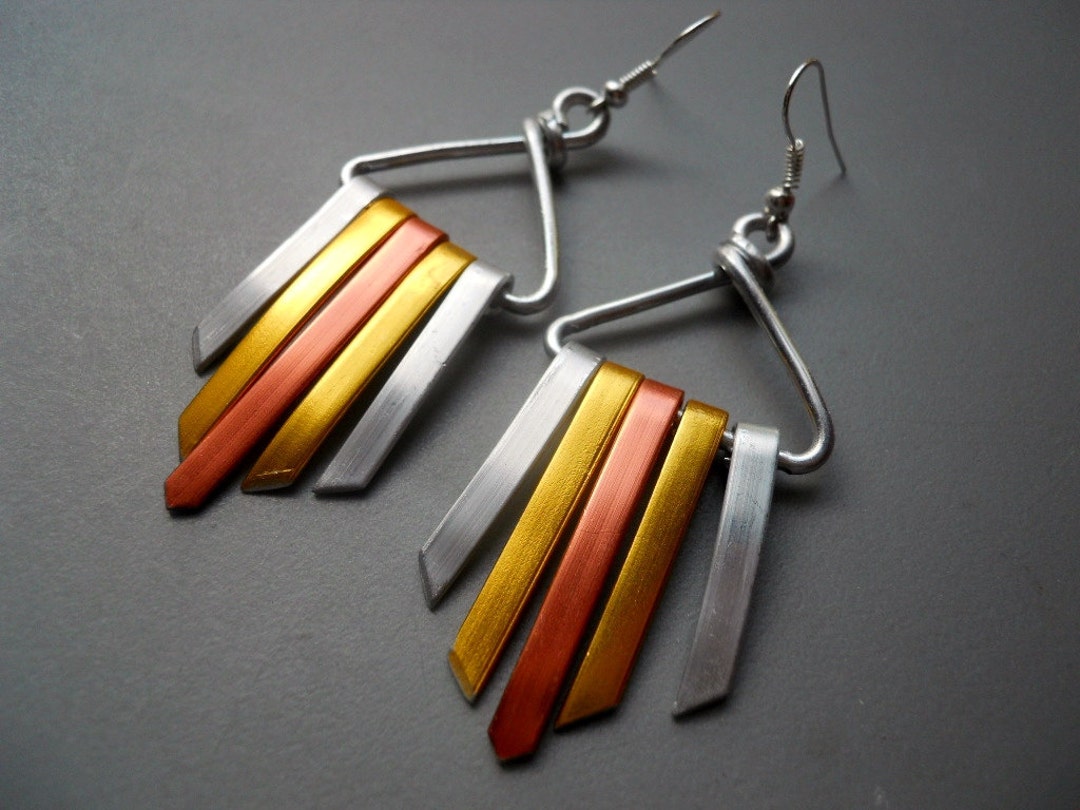 Tri Tone Copper Gold Silver Anodized Aluminum Xena Warrior Bold Goddess ...