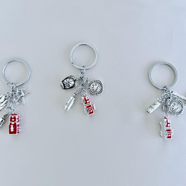 Firefighter Charm - Etsy