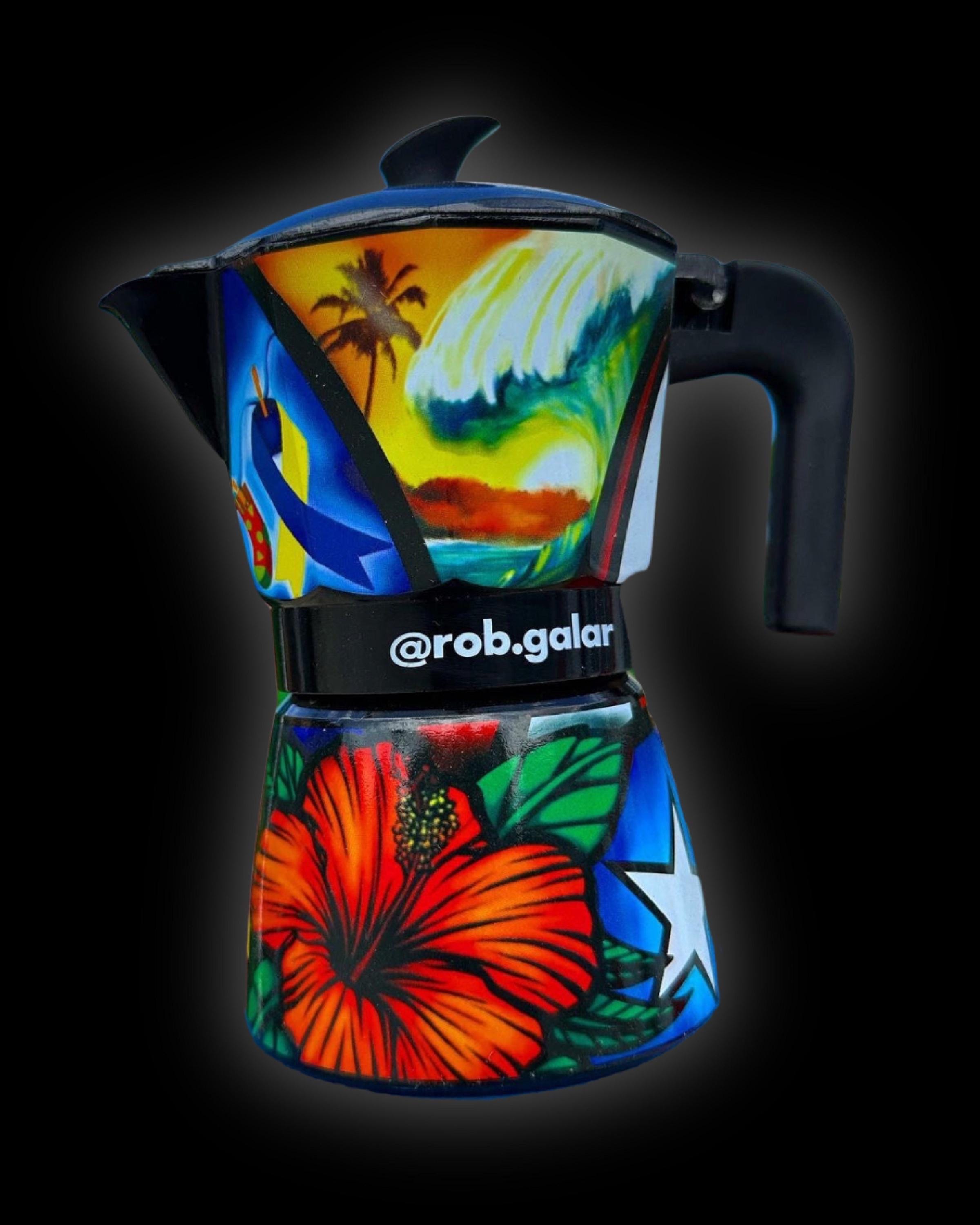 Puerto Rico Coffee Maker/puerto Rican Artist Greca by Robgalar/espresso ...