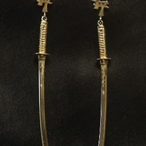 Sword Earrings - Etsy