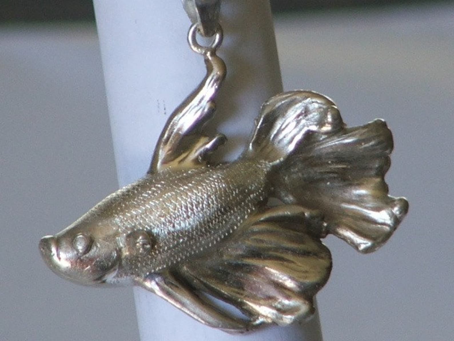 Emo the Even Betta Sterling Silver Siamese Fighting Fish-betta | Etsy