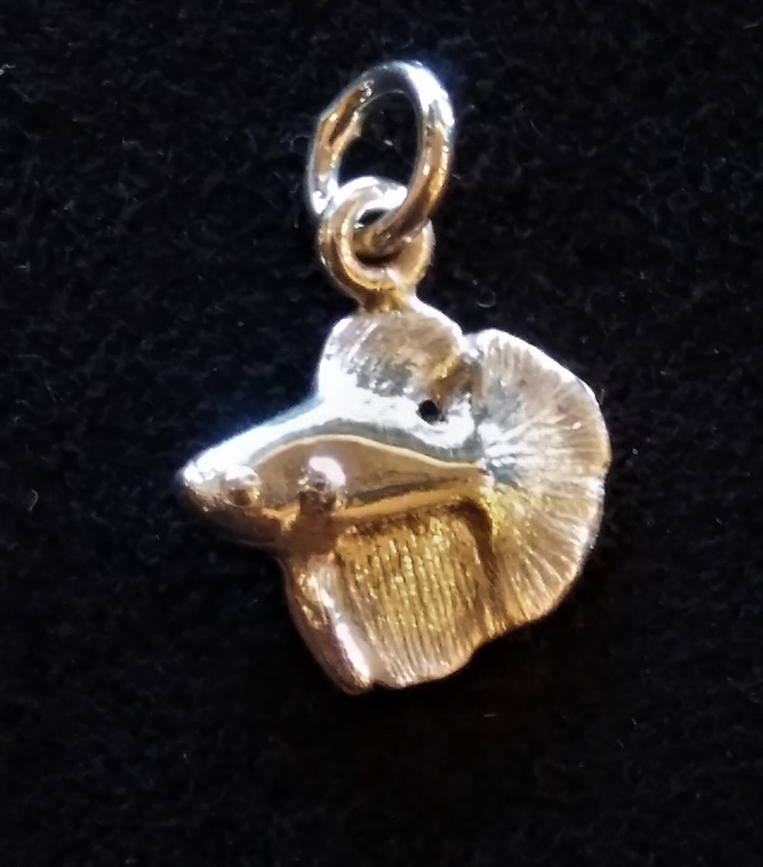 BETTA PETIT Tiny Sterling Silver Betta Siamese Fighting Fish Charm ...