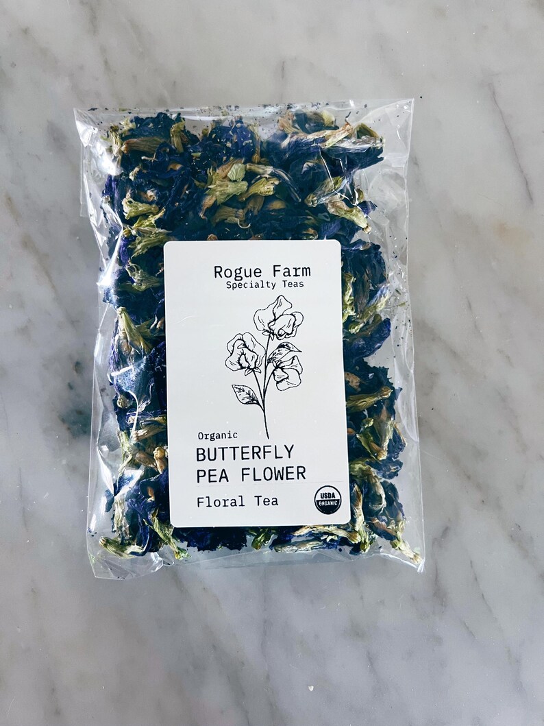 Organic Butterfly Pea Flower Tea - Etsy