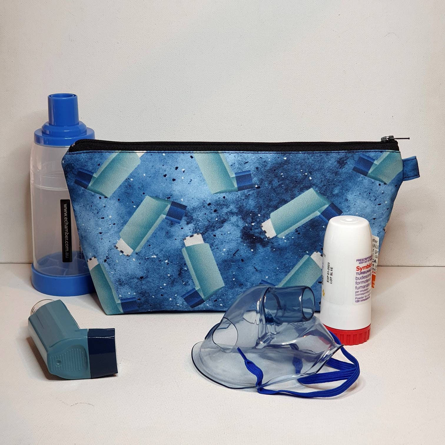 Blue Asthma Inhalers