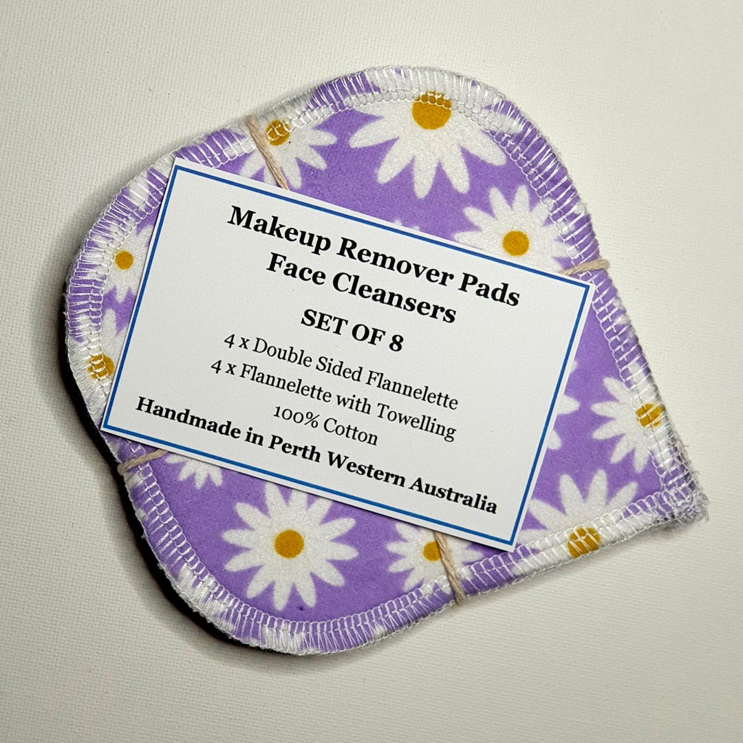 Reusable Face Cleansing Pads, Makeup Remover Pads, Set of 8 - Etsy