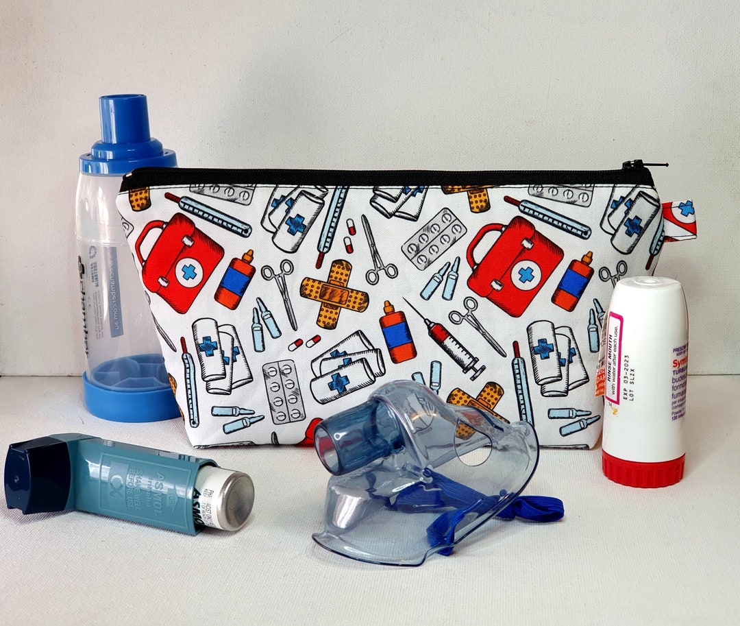 EXTRA LARGE Pouch in First Aid Themed Fabric - Etsy
